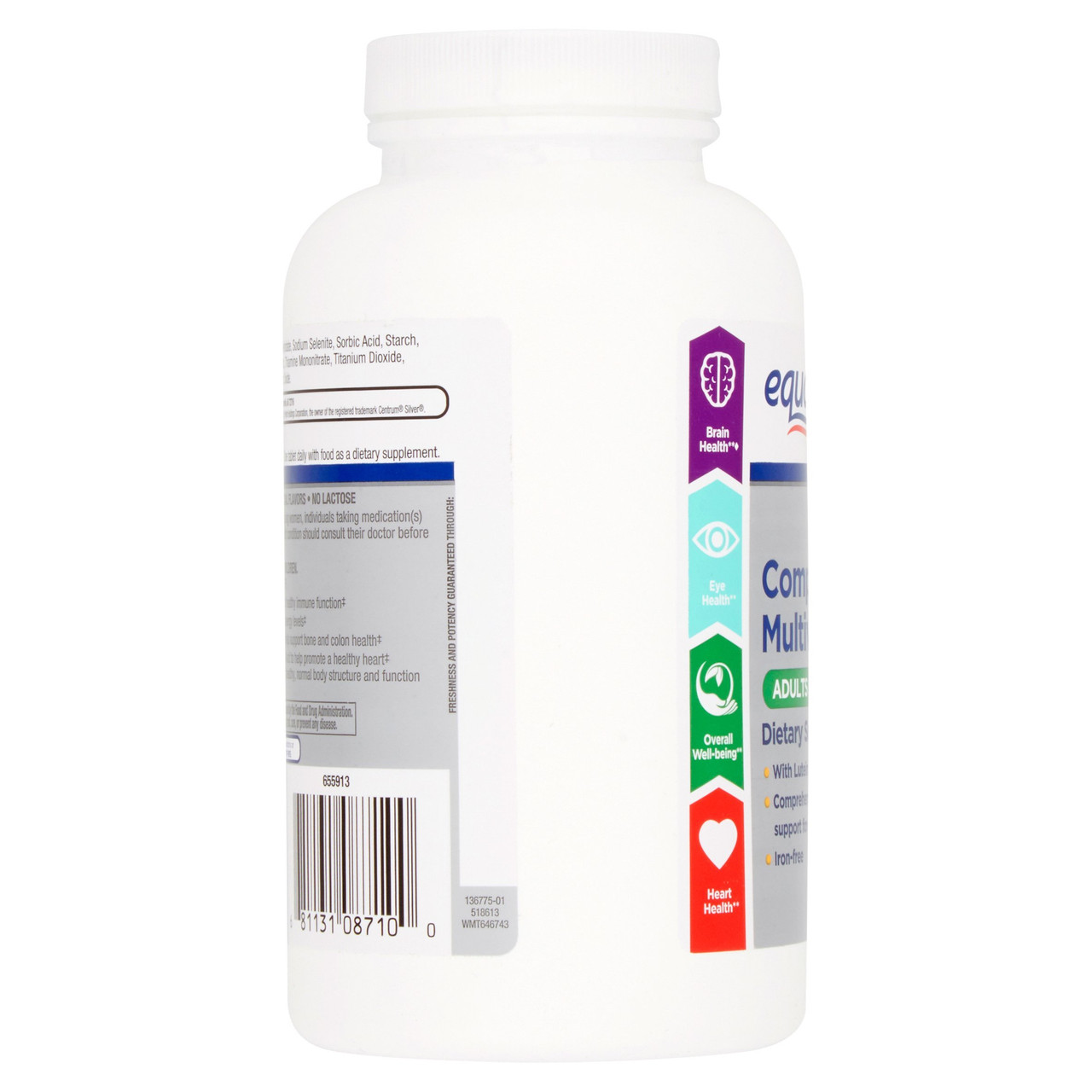 Equate Adults 50+ Complete Multivitamin/Multimineral Supplement Tablets ...