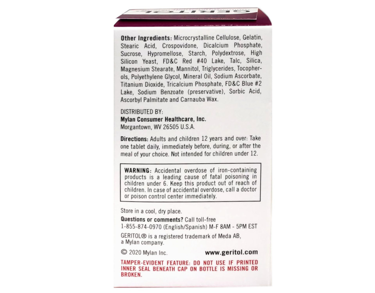 Geritol Complete Tablets 100 Tablets