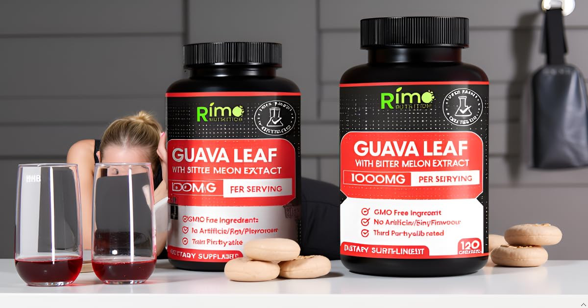 Rimo Nutrition Guava Leaf Extract with Bitter Melon 120 Veg Capsules ...