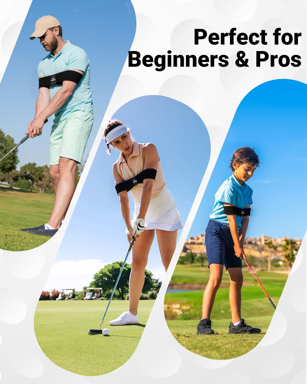 FODESAN Golf Swing Training Aid – Swing Correcting Arm Band – Swing ...
