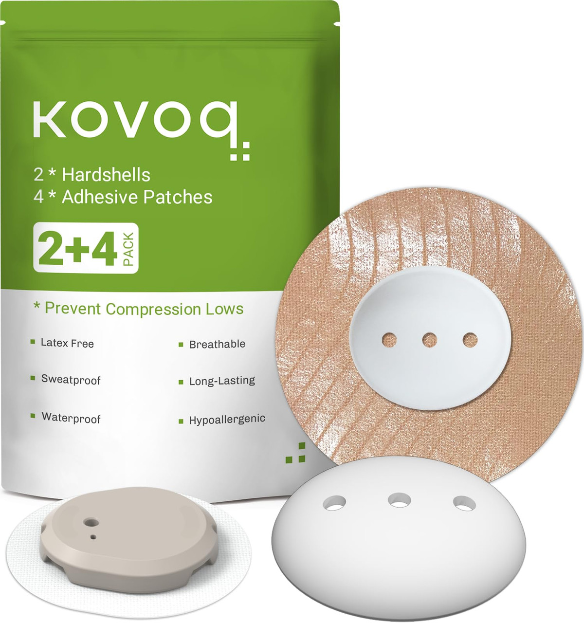 KOVOQ - Reusable Dexcom G7 Hardshell Covers, 2-Pack Add-On Covers ...