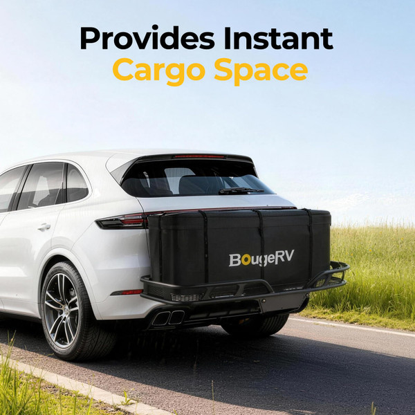BougeRV Hitch Cargo Carrier Bag with Lock Waterproof Soft Shell 20 ...