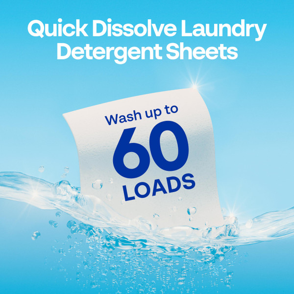 Earth Breeze Laundry Detergent Sheets Fragrance-Free - 60 Loads Eco ...