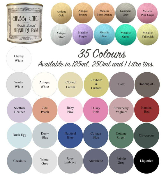 Shabby Chic Chalk Furniture Paint: Luxurious Chalk Finish Craft Paint ...