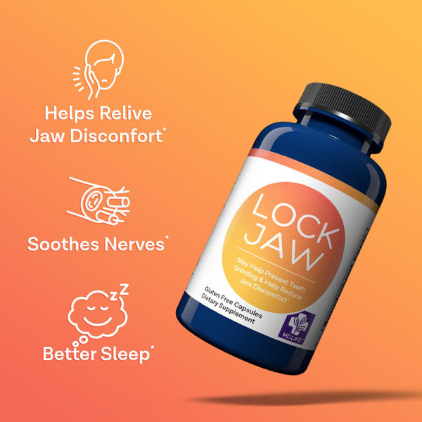 MD.LIFE Lock Jaw Assistance - 60 Vegan Capsules - TMJ Relief Support ...