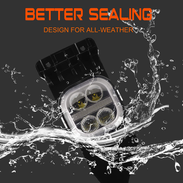 LED Fog Light with Daytime Running Lights - Fog Light Assembly for Ford ...