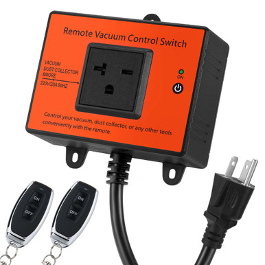 Automatic Remote Vacuum Switch, 220V Wireless Remote Control Dust ...