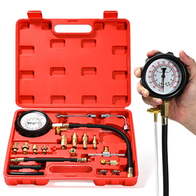 NP Diesel Fuel Pressure Gauge Kit Petrol Fuel Pressure Tester Fuel ...