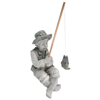 Design Toscano Frederic the Little Fisherman of Avignon Boy Fishing ...