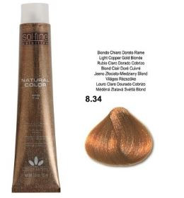 SOLFINE NATURAL COLOR 8.34 LIGHT COPPER GOLD BLONDE - La Española ...
