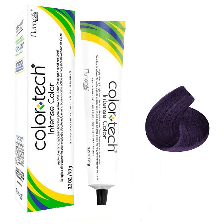 NUTRAPEL COLORTECH TINTE VIOLETA 3.2 OZ - La Española Beauty Store