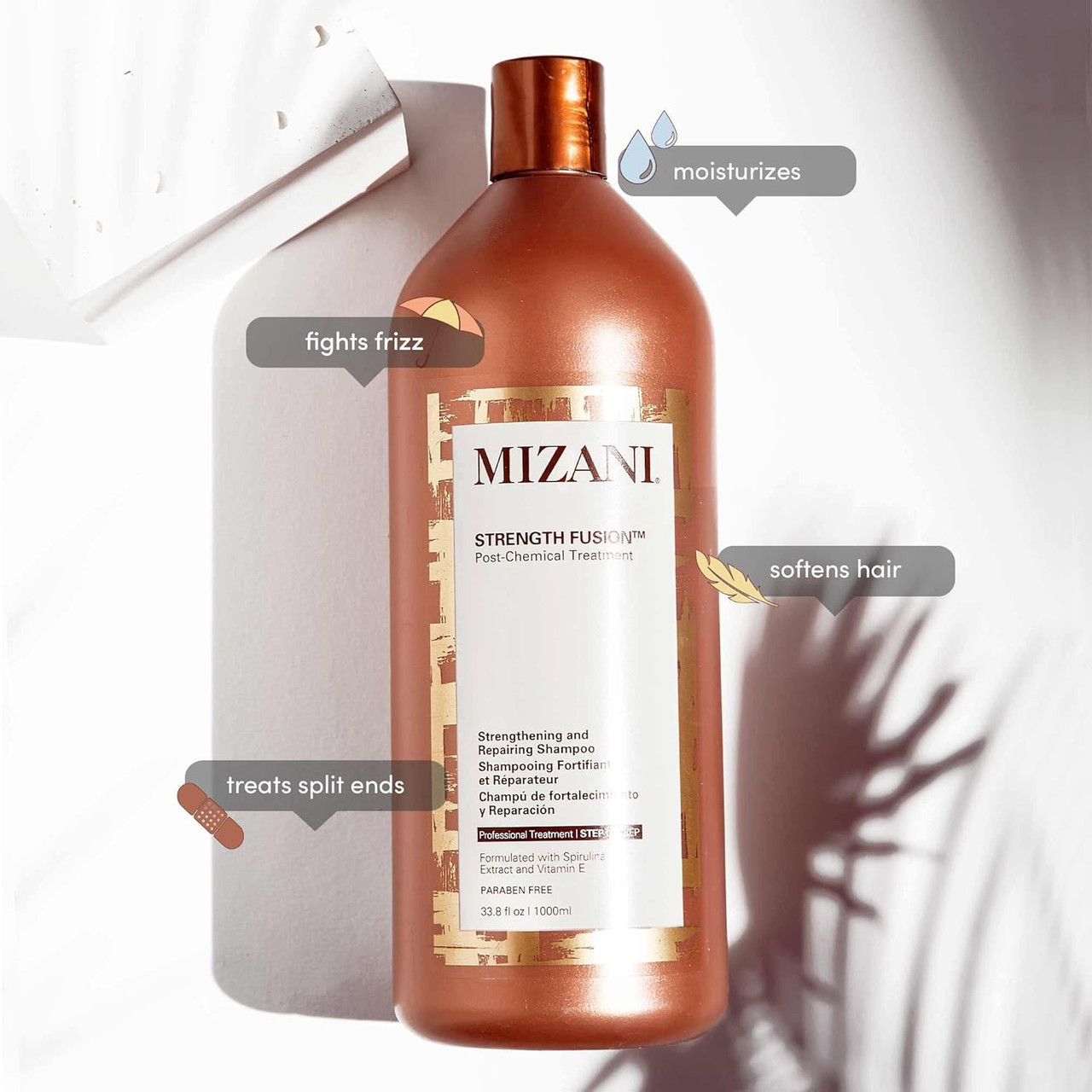 MIZANI STRENGTH FUSION & REPAIRING SHAMPOO LTR - La Española Beauty Store