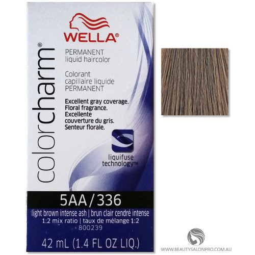 TINTE WELLA COLOR CHARM LIQUID 5AA/336 LIGHT BROWN INTENSE ASH - La ...
