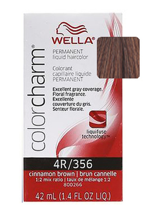 TINTE WELLA COLOR CHARM LIQUID #4R/356 CINNAMON BROWN - La Española ...
