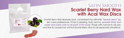 SATIN SMOOTH WAX SCARLET BERRY HARD WAX WITH ACAI DISC - La Española ...
