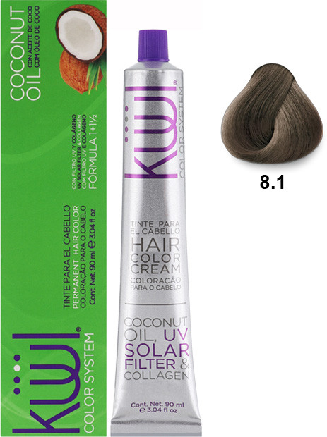 TINTE KUUL 8.1 RUBIO CLARO CENIZA 3OZ - La Española Beauty Store