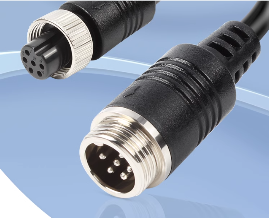 6pin Aviation Din Connector Extension Cable for IP Cameras (6pin-5M)