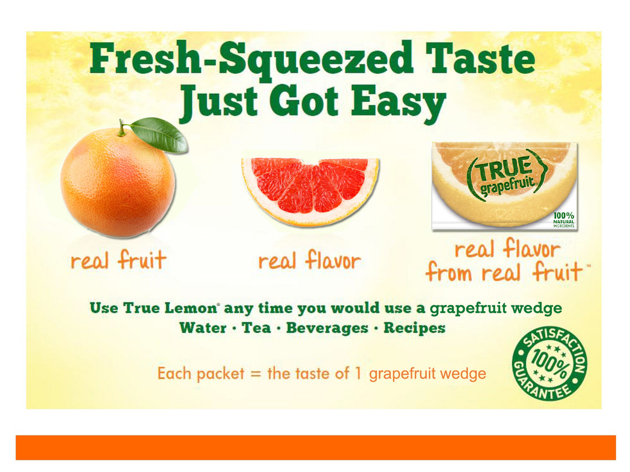 True Citrus True Grapefruit Crystallized Grapefruit 32 packets (3 boxes ...
