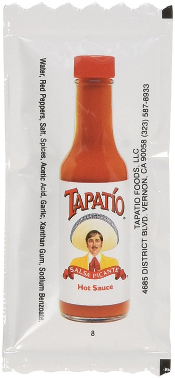 Tapatio Hot Sauce Travel 100 1/4 oz. Packets - Trademark Retail