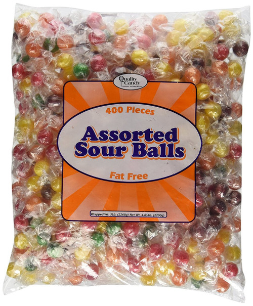 Sour Fruit Balls Candy 5LB Bag - Trademark Retail