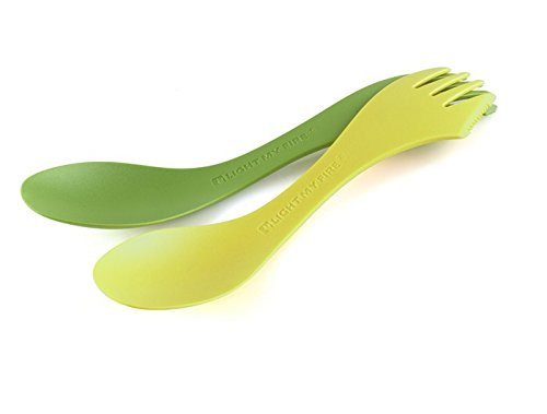 Spork Extra-Medium 2-Pack, Grn/Yellow - Trademark Retail
