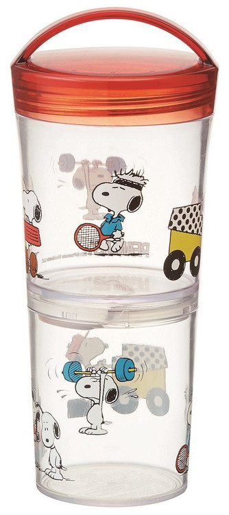 Skater 2 Piece Peanuts Stackable Snack Containers with Handle ...