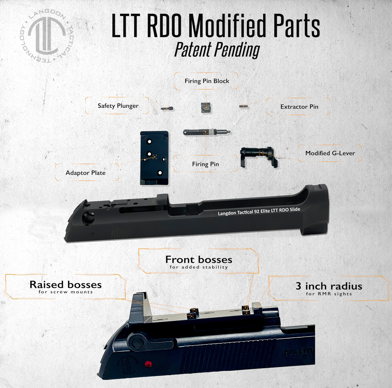 92 Elite LTT with RDO Slide - Langdon Tactical