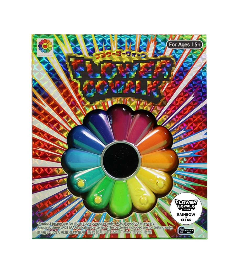 Takashi Murakami Kaikai Kiki Flower Go Walk Color - Rainbow x Clear ...