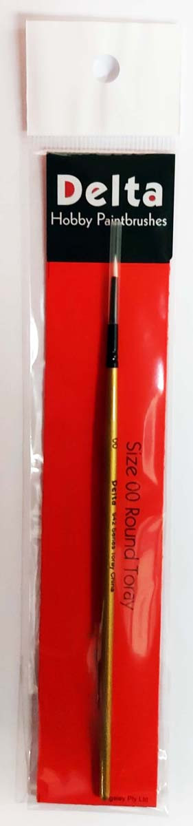 Delta Hobby Paintbrush Toray, Round Size 00 - Vagabond Games & Collectables