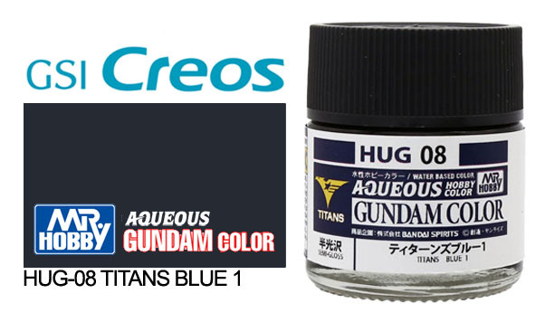 Mr Hobby Aqueous Gundam HUG08 Titans Blue 1 10ml - Vagabond Games ...