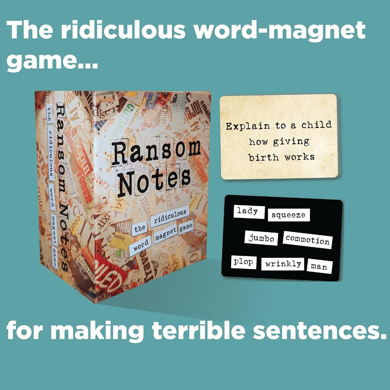 Ransom Notes The Ridiculous Word Magnet - Vagabond Games & Collectables