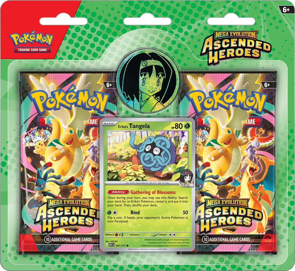 Pokémon TCG: Mega Evolution - Ascended Heroes Collection—Erika/Larry ...
