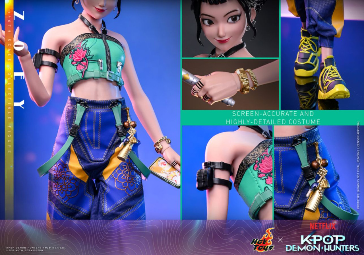 KPop Demon Hunters - Zoey 1/6 Scale Hot Toys Figure - Vagabond Games ...