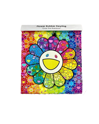 Takashi Murakami Kaikai Kiki Co. Flower Rubber Keyring - "Over The ...