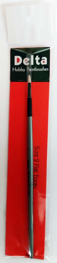 Delta Hobby Paintbrush Toray, Flat Size 2 - Vagabond Games & Collectables
