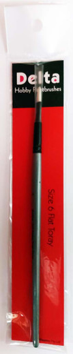 Delta Hobby Paintbrush Toray, Flat Size 6 - Vagabond Games & Collectables