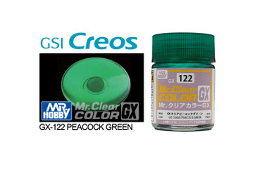 Mr Color GX GX122 Clear Peacock Green 10ml - Vagabond Games & Collectables