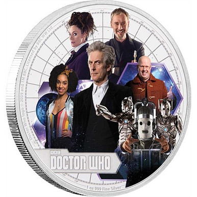 Doctor Who 2017 1oz Silver Coin - Vagabond Games & Collectables