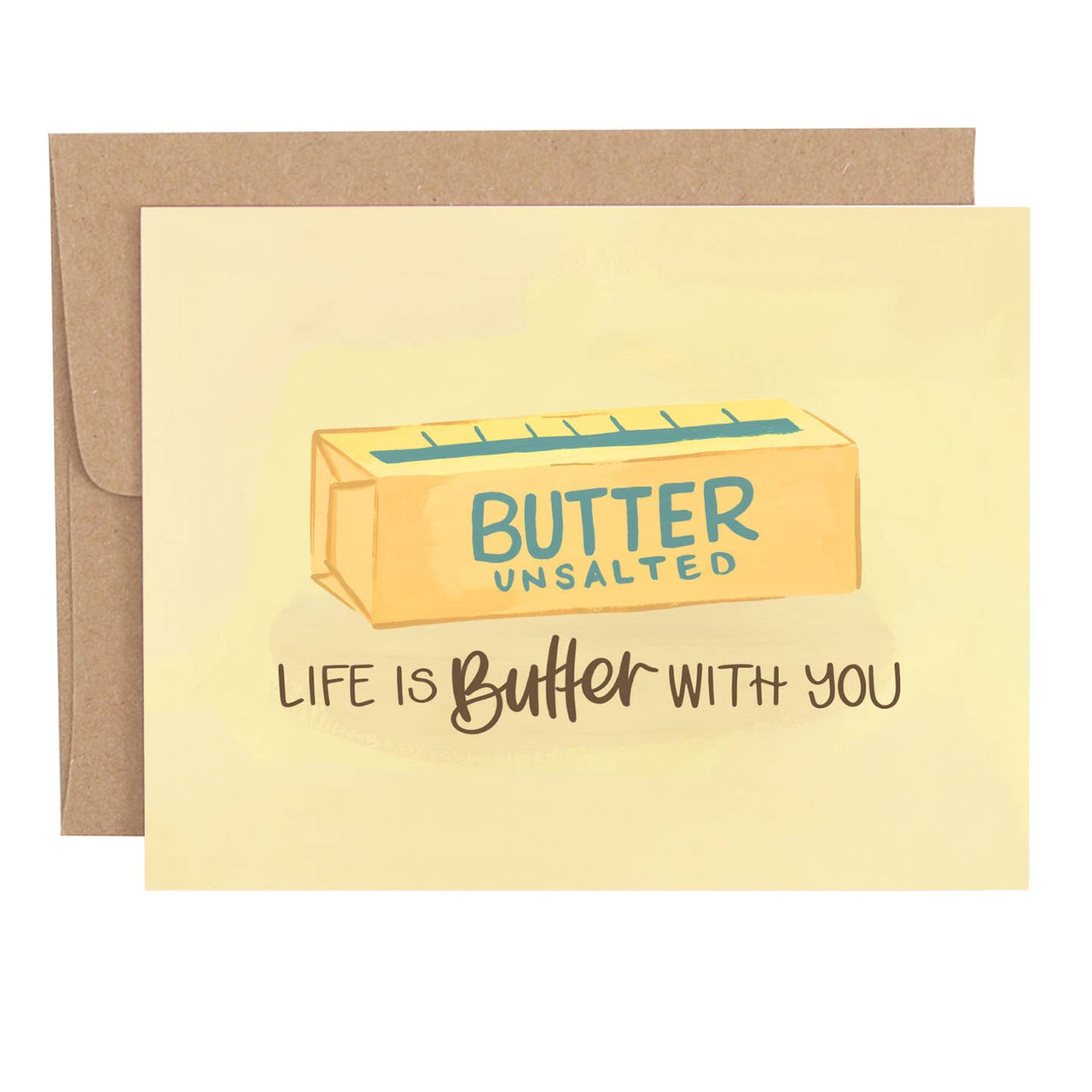 Life Is Butter with You Friendship Greeting Card | SHSMO
