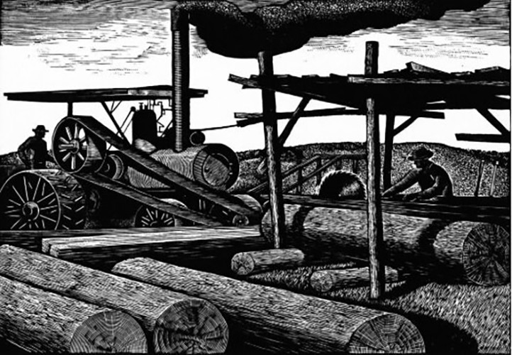 Winter Scene Woodcuts | SHSMO