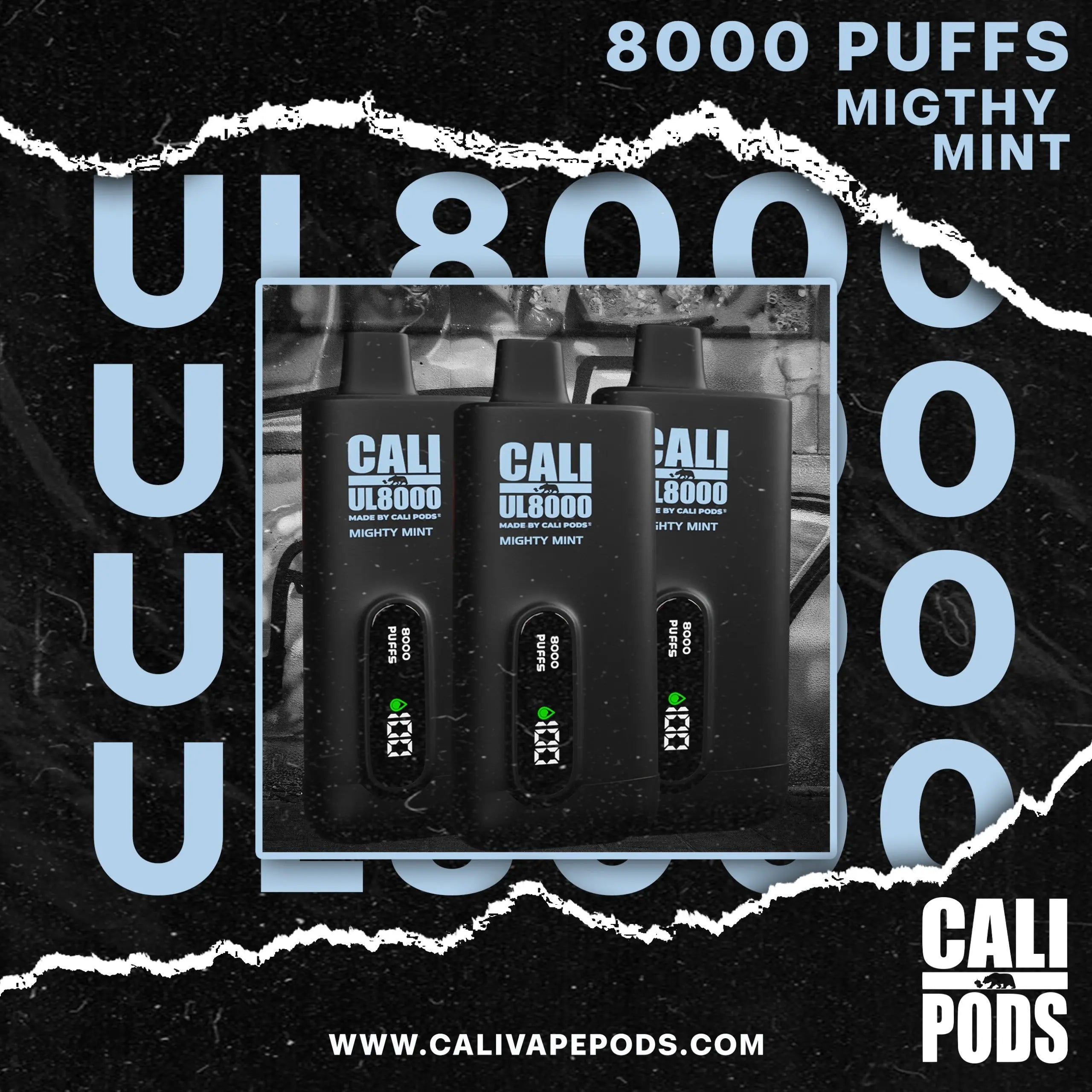 Cali UL8000 0% Vape: 8000 Puff Nicotine-Free Vape - Disposable Vapez ...