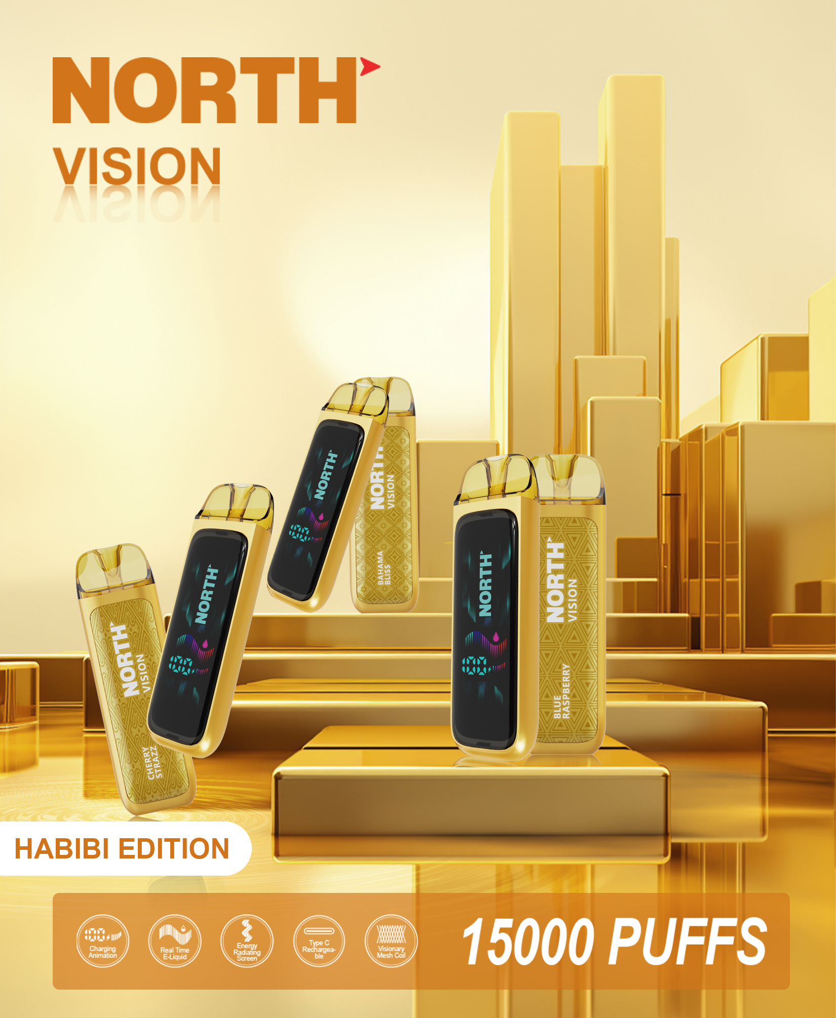 Explore the New Habibi Edition Flavors of North Vision 15K Disposable ...