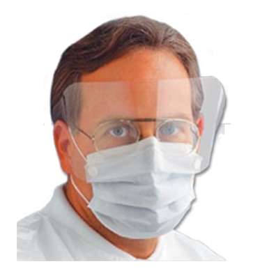 Earloop Isolation Mask and Shield Combination - Case of 100