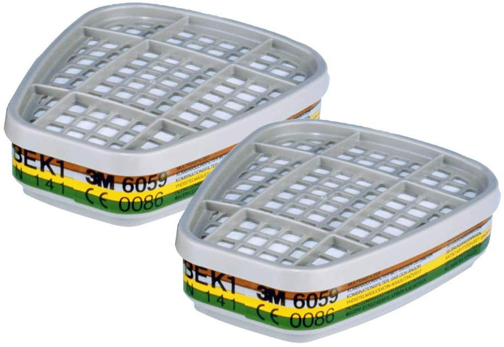 3M 6096 Gas, Vapour and Particulate Filter, A1E1HgP3R - PrimeHub