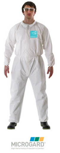 Ansell Microgard 2000 -111 Standard White Safety Coverall With Hood ...