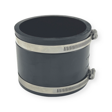 Rubber Transition Coupling 4" X 4" Cast Iron/PVC X Cast Iron/PVC ...