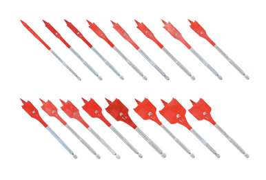 16 pc Spade Bit Set (16-Piece) | Hempel Pipe & Supply