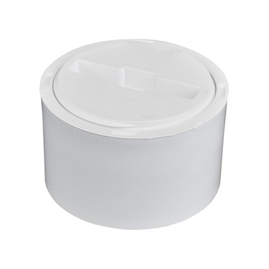 2" x 3" PVC Flush Fit Cleanout w/ 2" PVC Plug | Hempel Pipe & Supply