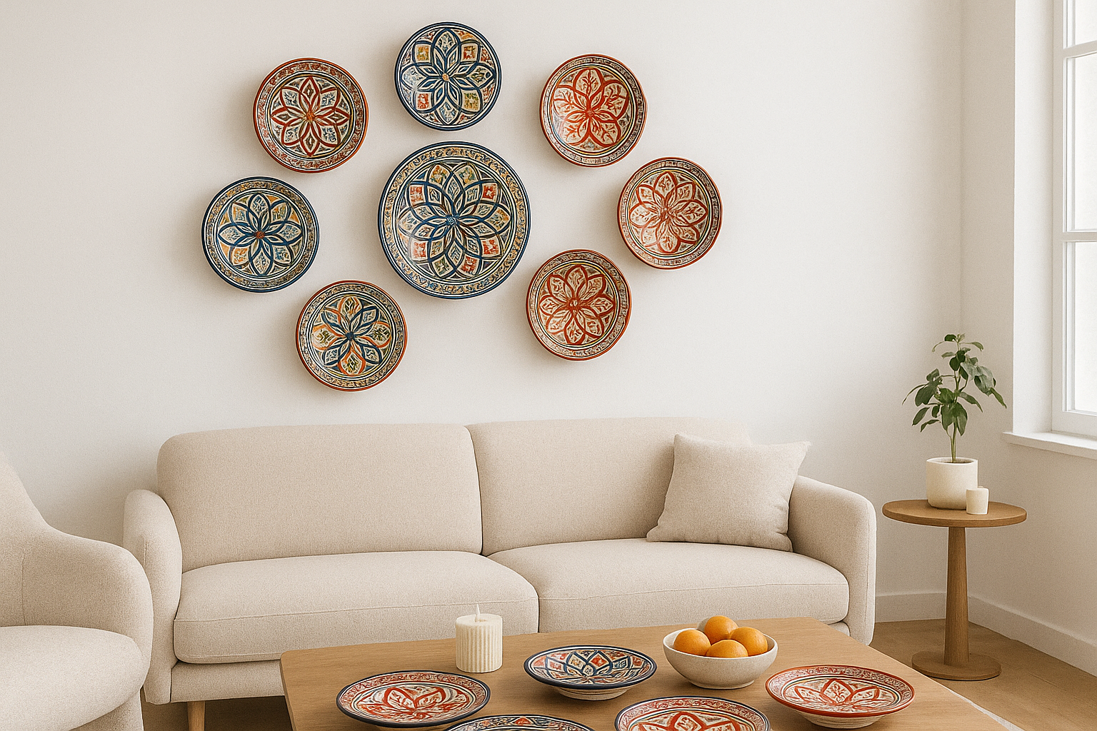 5 Ways to Style Moroccan Plates in a Modern Home - Glow & Clay