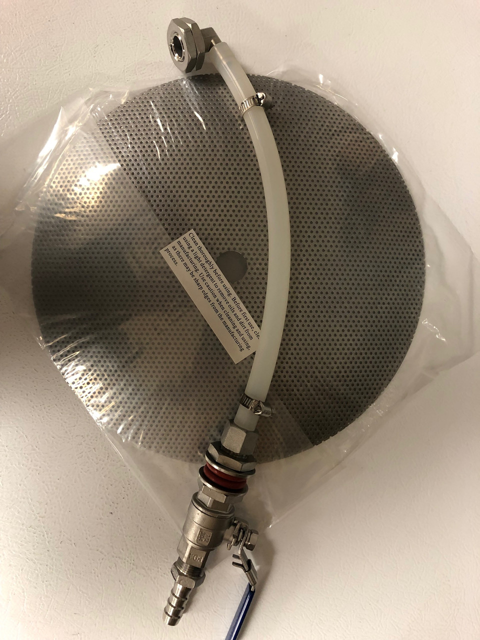 Complete 12" Stainless Steel False Bottom with Weldless Valve ...